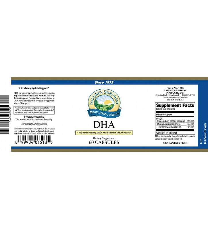 DHA (60 Softgel Caps)
