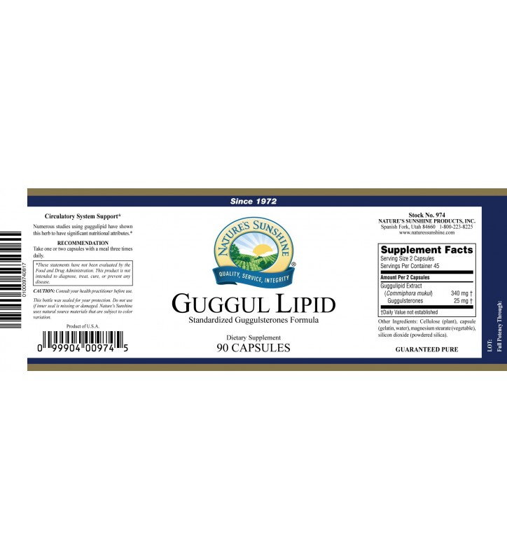 Guggul Lipid Concentrate (90 Caps)