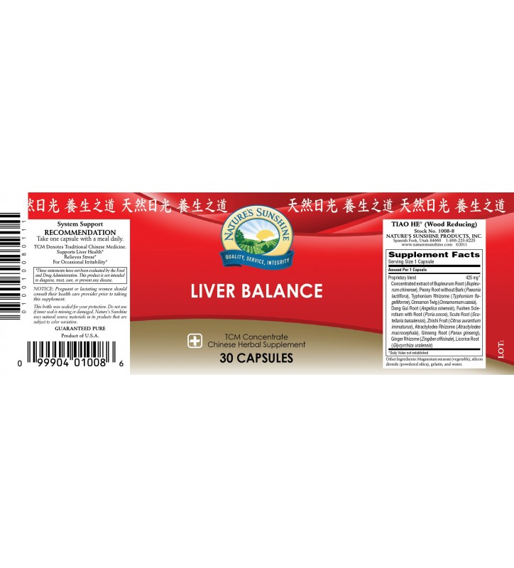 Liver Balance TCM Concentrate (30 Caps)