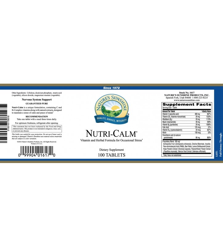Nutri-Calm® (100 Tabs)