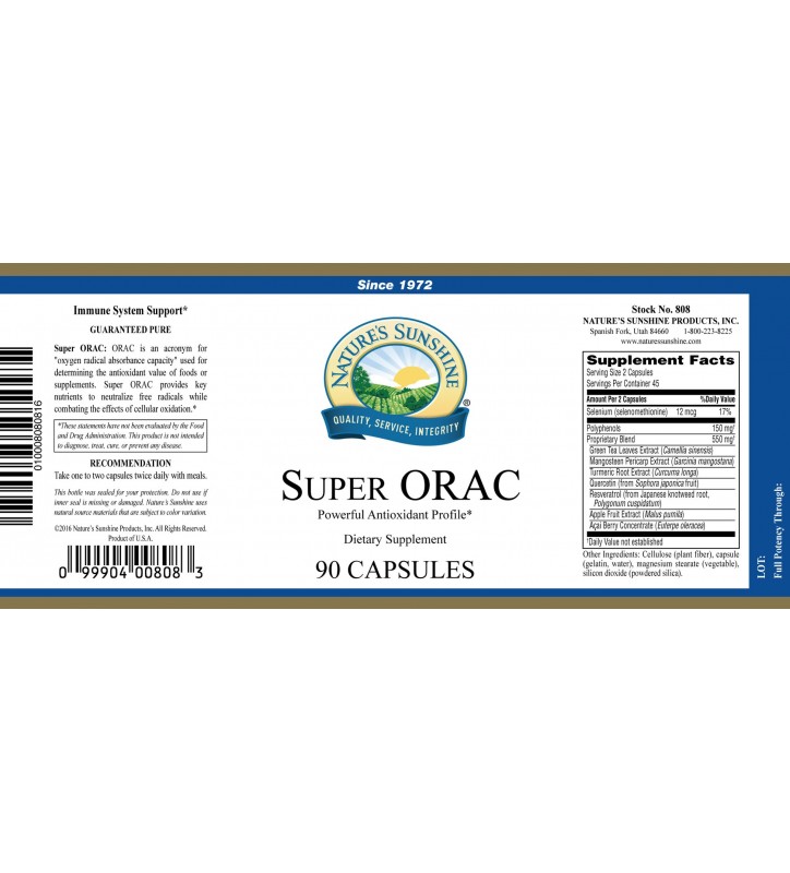 Super ORAC Antioxidant (90 Caps)